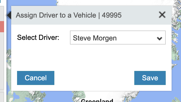 How to assign a driver to a vehicle